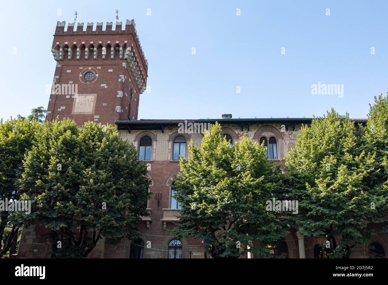 Palazzo Podetarile Visconti in Rho Italy city hall Stock Photo - Alamy