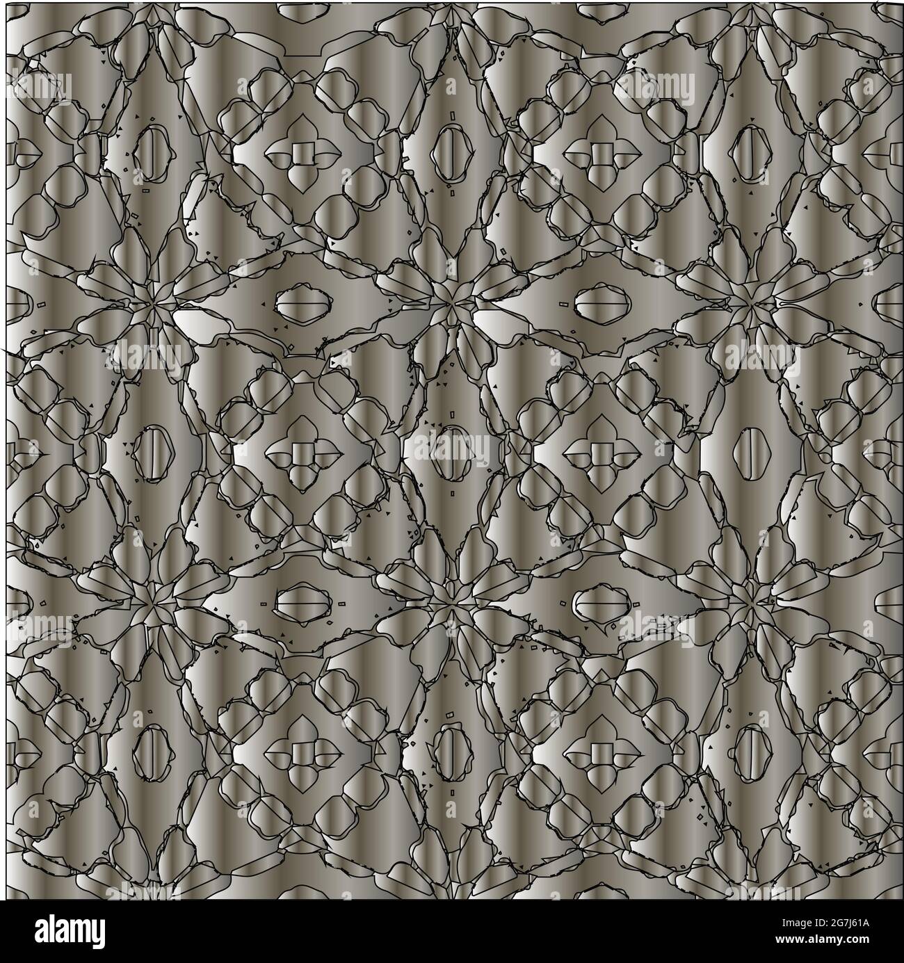 Silver metallic gradient with repeat Pattern . Abstract metallic ...