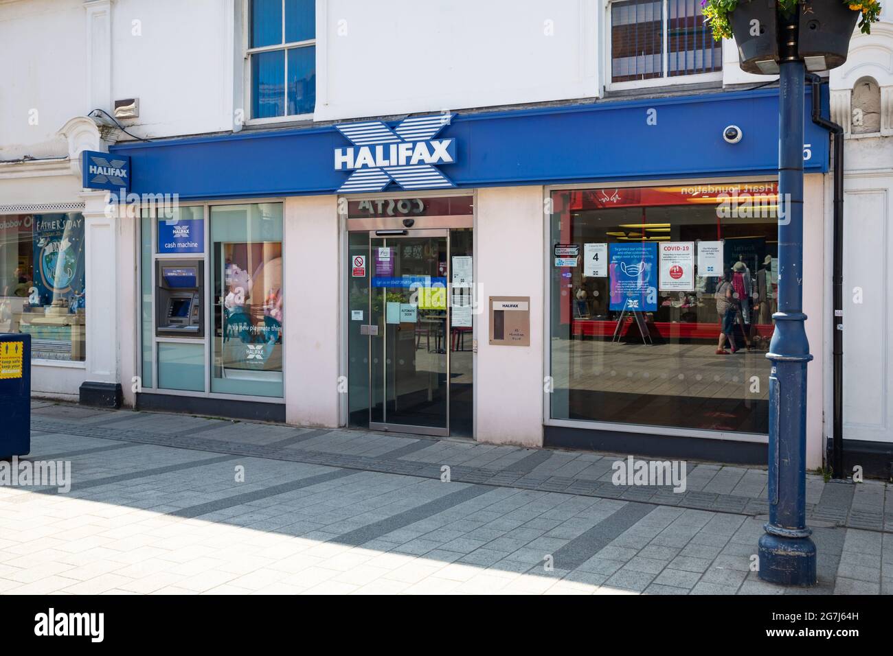 Felixstowe Suffolk UK June 03 2021: Exterior view of a high street ...