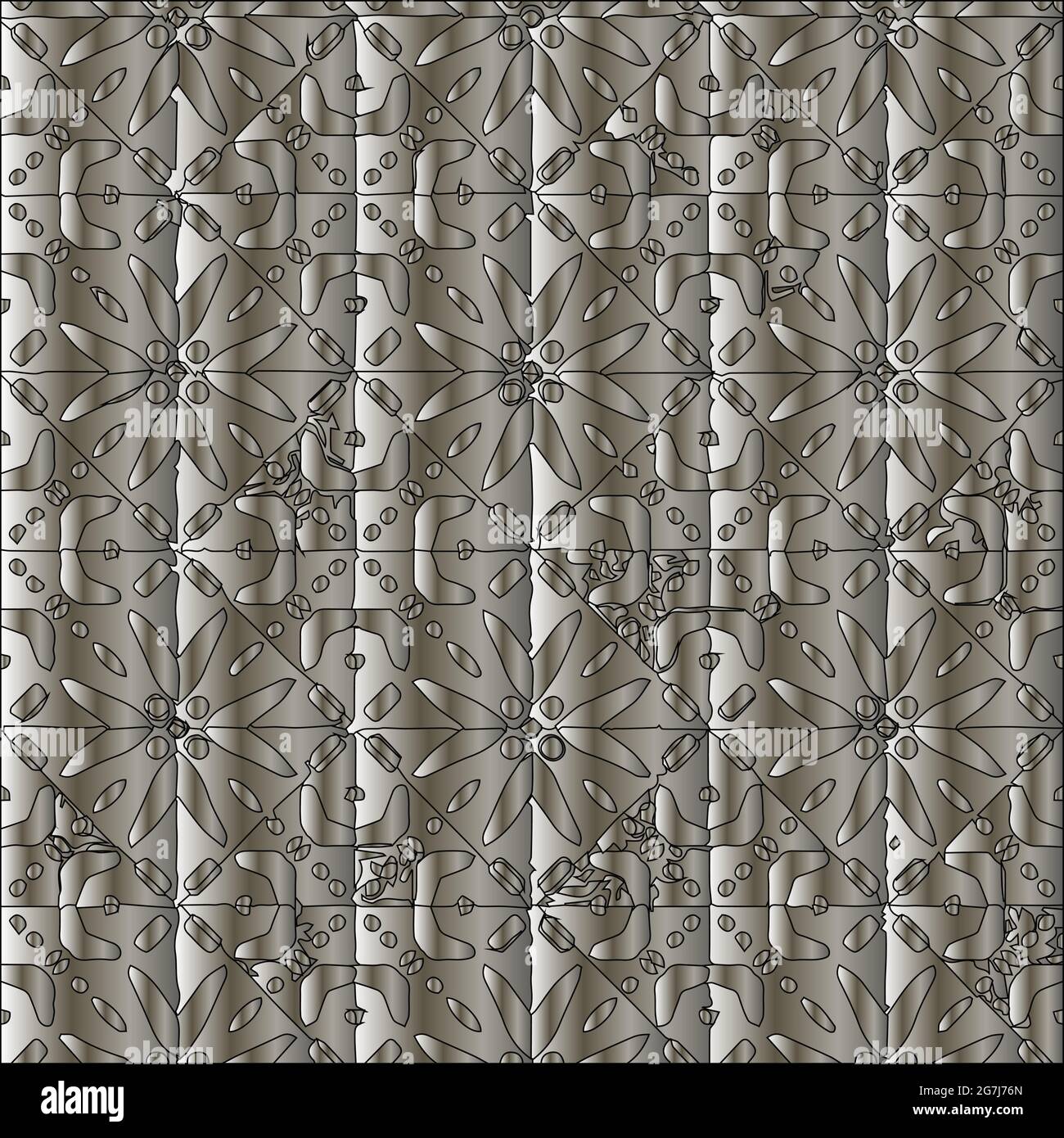 Silver metallic gradient with repeat Pattern . Abstract metallic ...