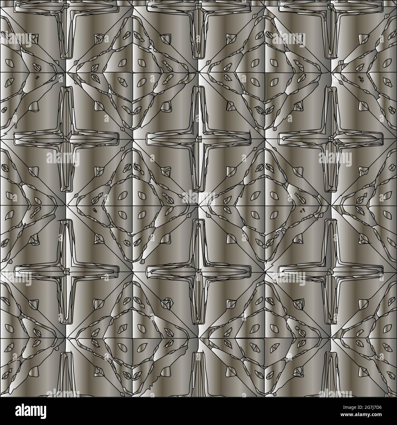 Silver metallic gradient with repeat Pattern . Abstract metallic ...
