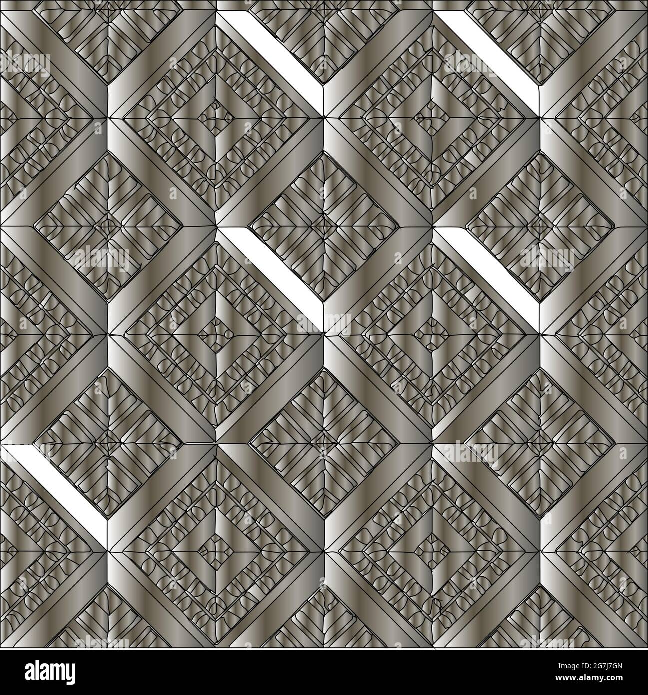 Patterns wallpaper metallic silver Stock Vector Images - Alamy