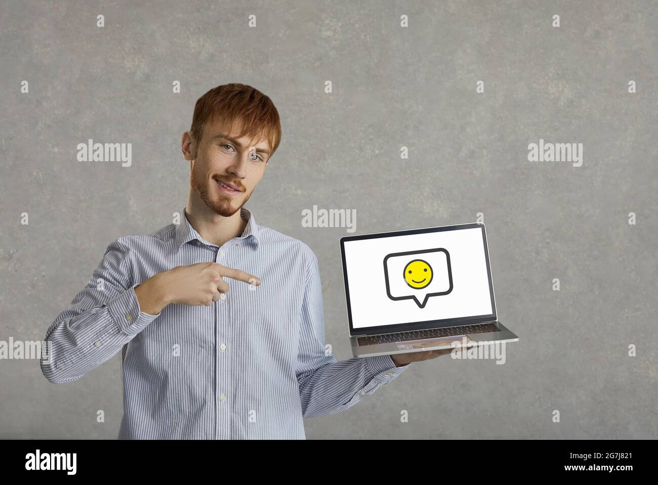 Emoticons Smiley Face Hitting Computer