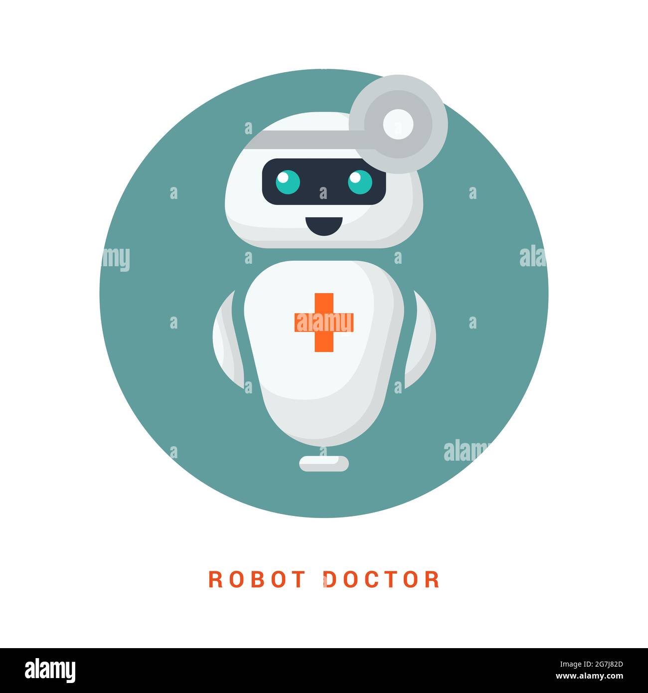 Robot service icon linear hi-res stock photography and images - Alamy