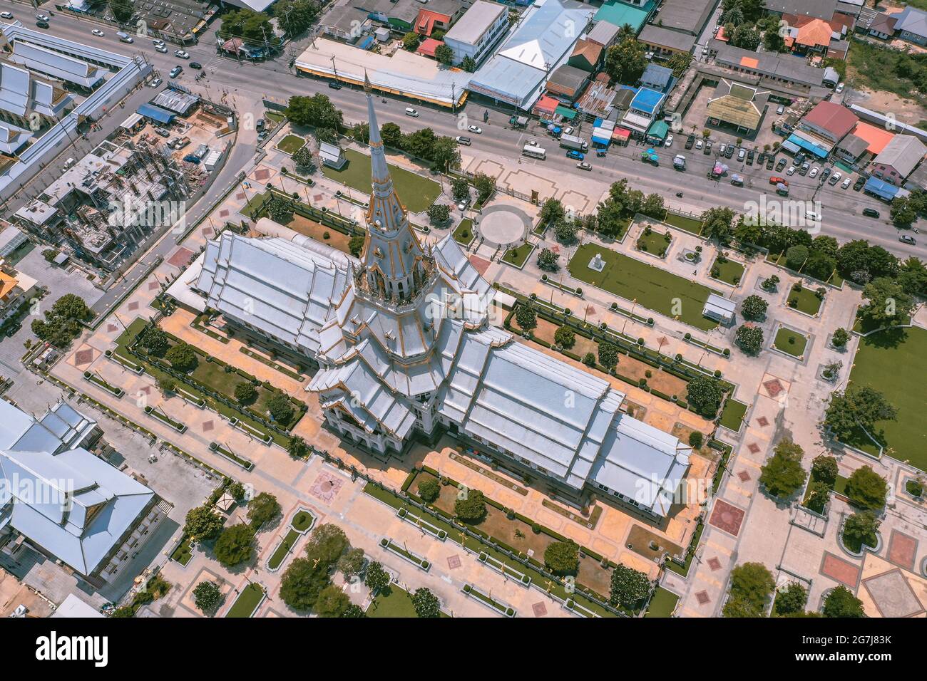Wat Sothon Wararam Worawihan in Chachoengsao, Thailand, south east asia ...