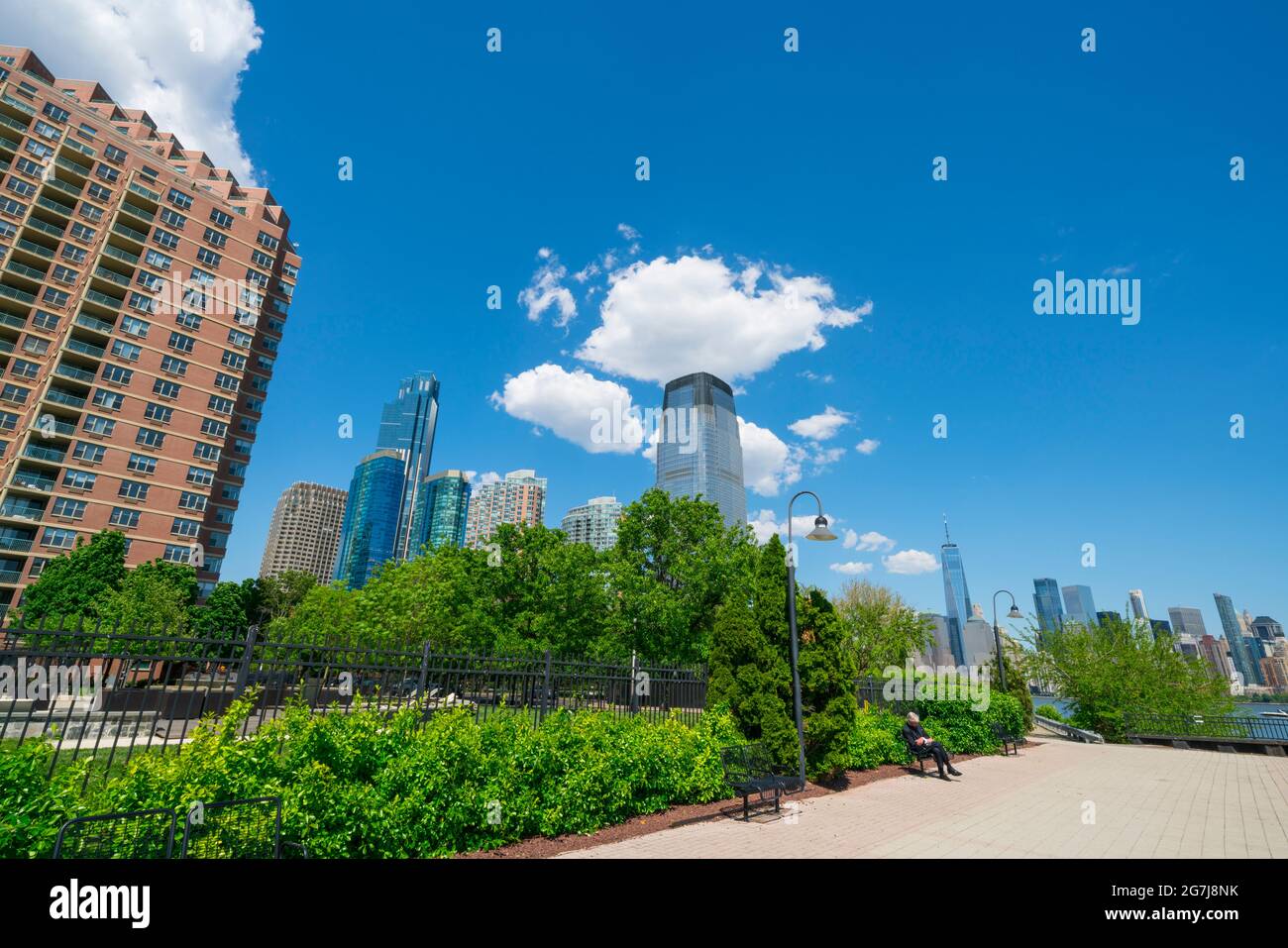 Unique shape clouds float over the Luxury high-rise apartments in ...