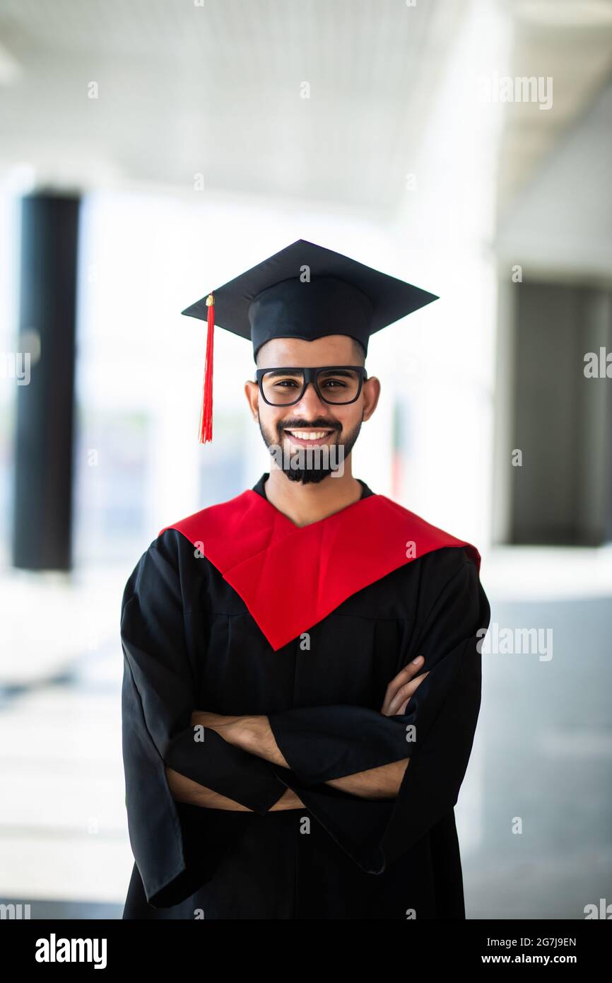 Young handsome Graduation Man Holding Certificate Stock Photo - Alamy