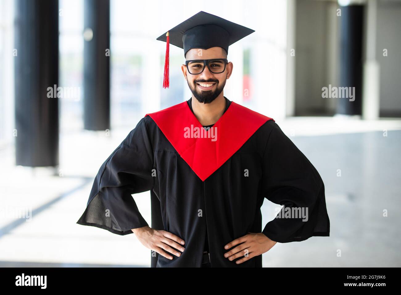 Young handsome Graduation Man Holding Certificate Stock Photo - Alamy