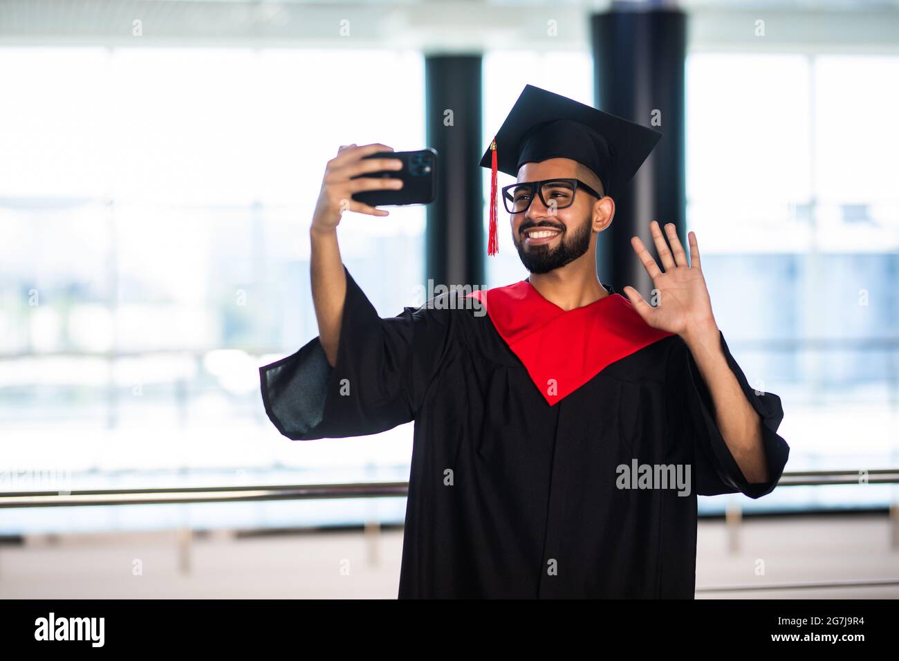 Highschool indian man graduate after graduation caremony Stock Photo ...