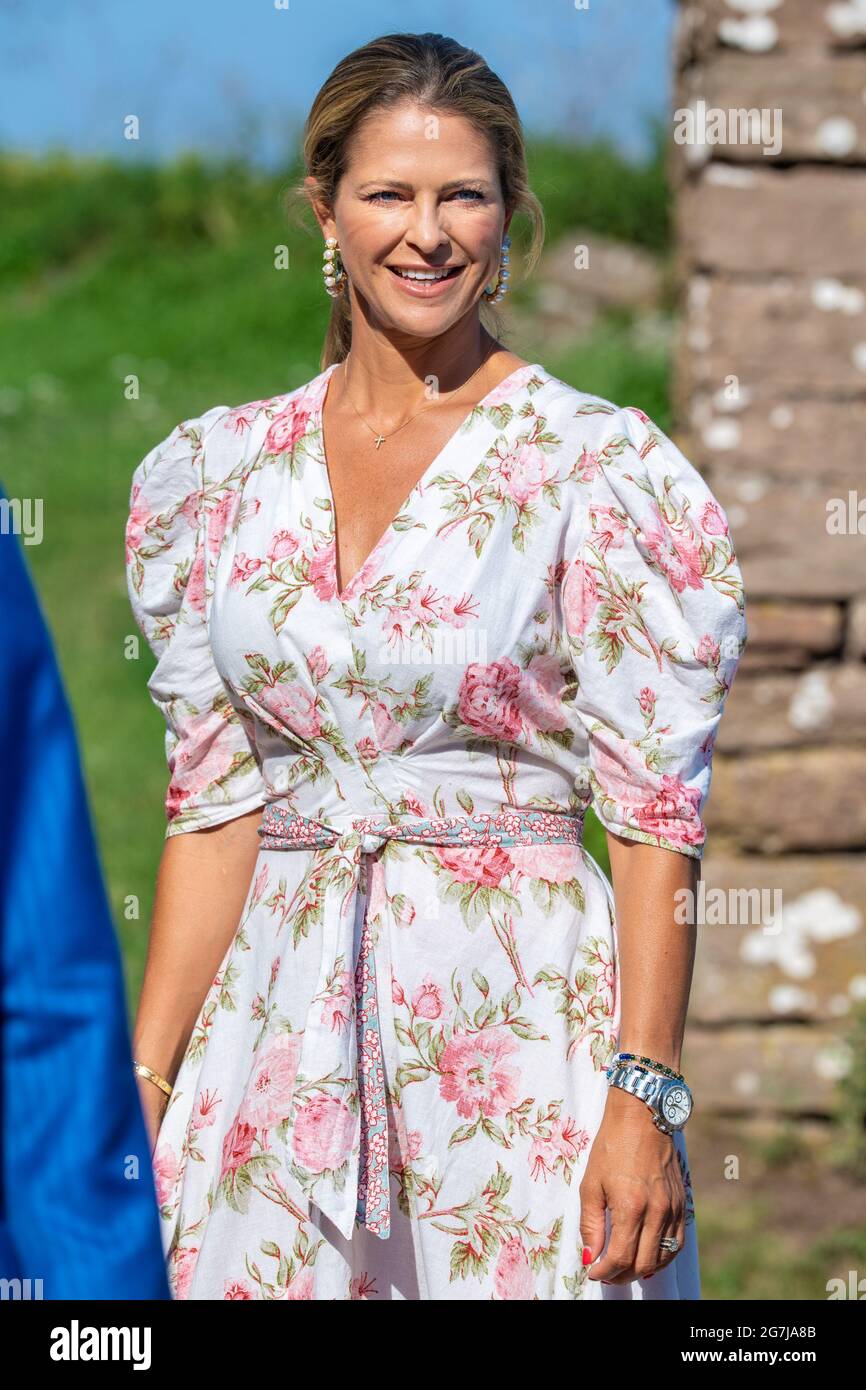 Borgholm, Sweden, 14th July. Princess Madeleine during the festivities ...