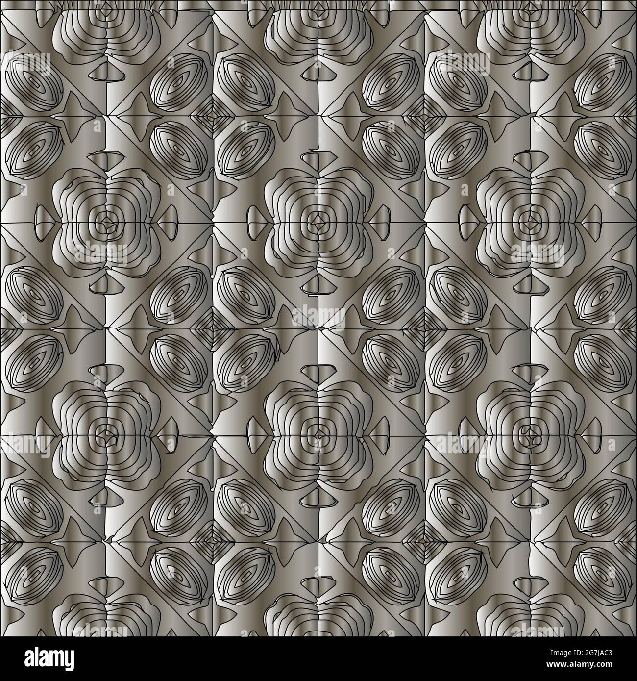 Silver metallic gradient with repeat Pattern . Abstract metallic ...
