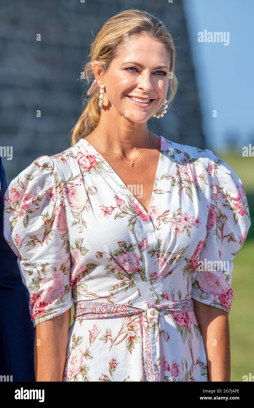 Borgholm, Sweden, 14th July. Princess Madeleine during the festivities ...