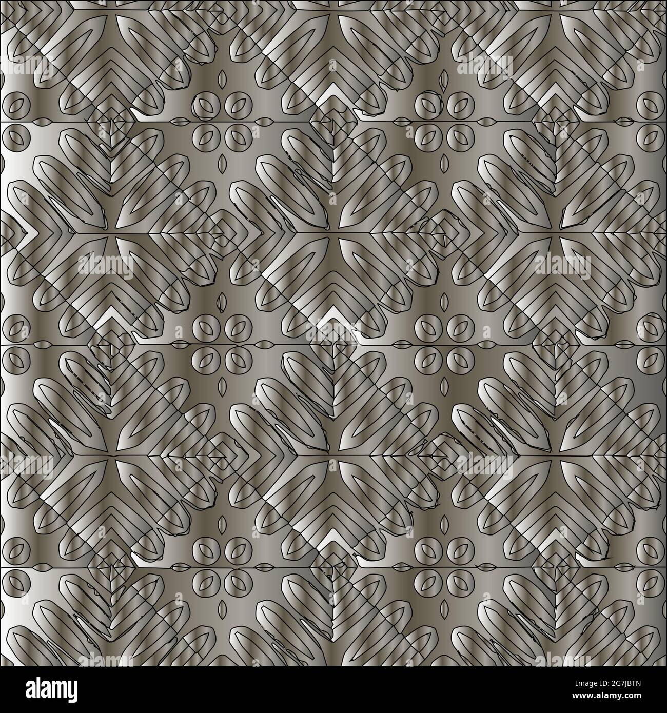Silver metallic gradient with repeat Pattern . Abstract metallic ...