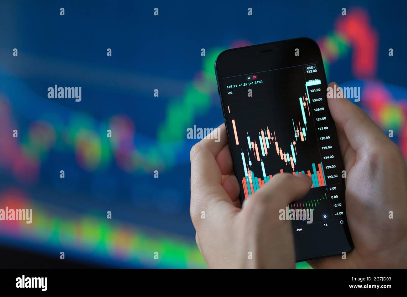 Real time stock chart hi-res stock photography and images - Alamy