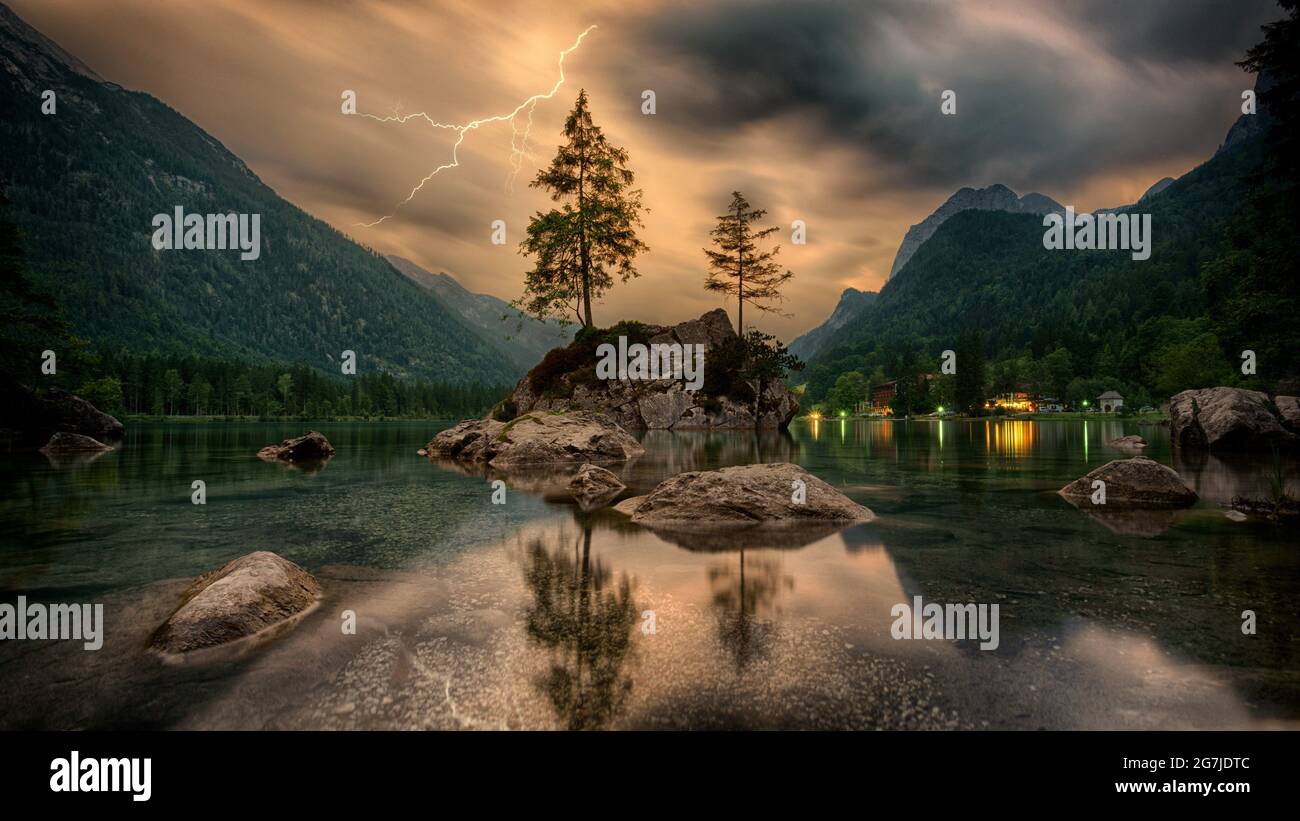 angry weather in a mountainous area Stock Photo - Alamy