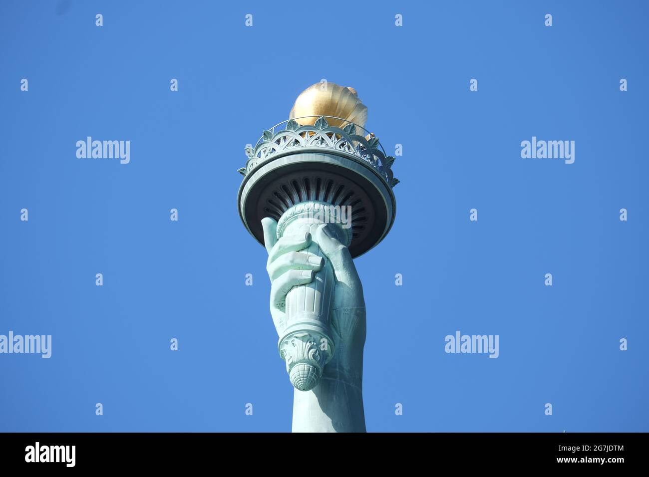 The Statue of liberty's torch Stock Photo - Alamy