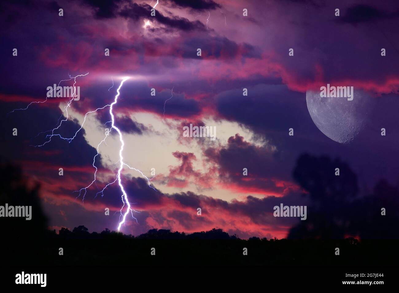 the lightning looked amazing Stock Photo - Alamy