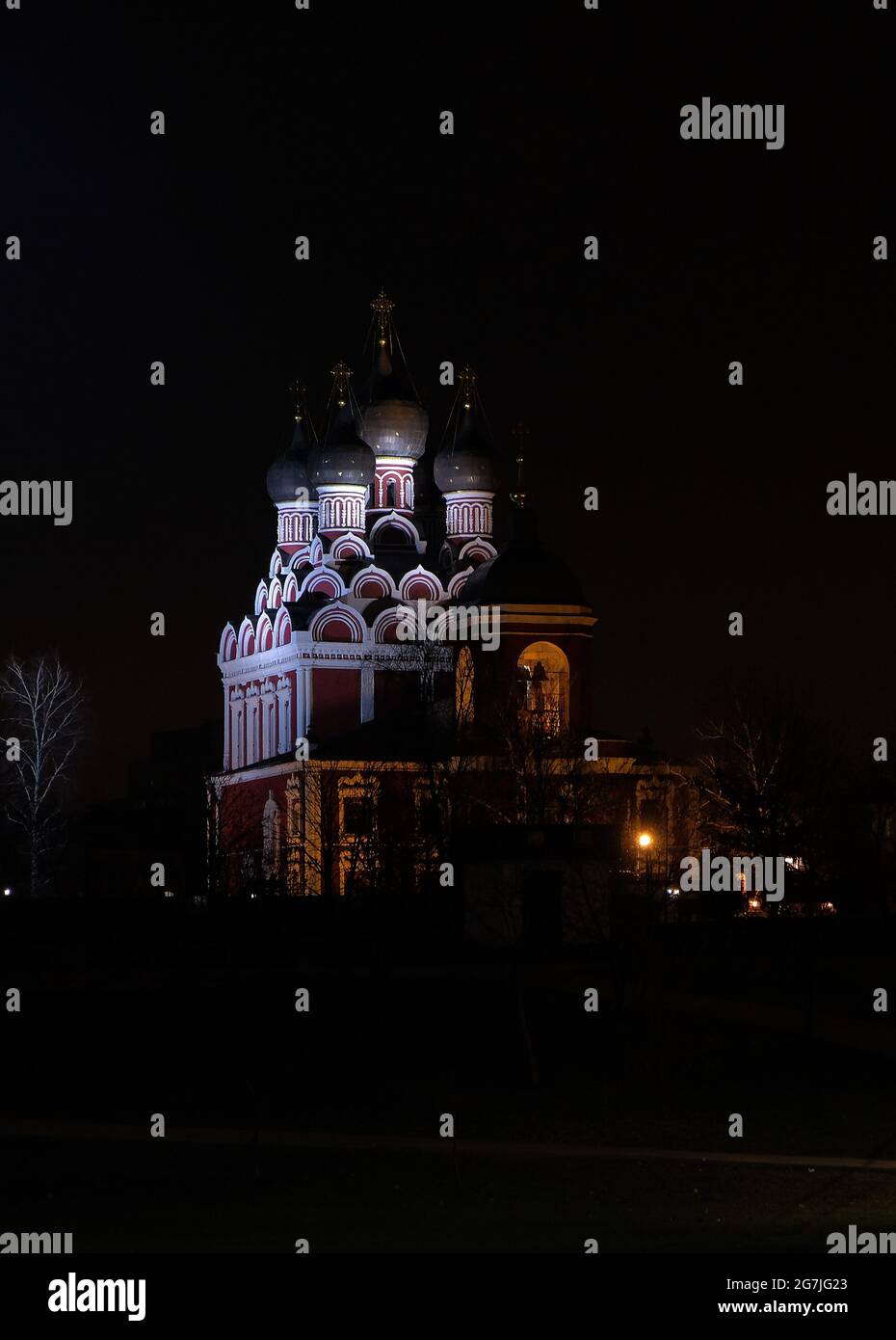 Orthodox temple in the dark Stock Photo - Alamy