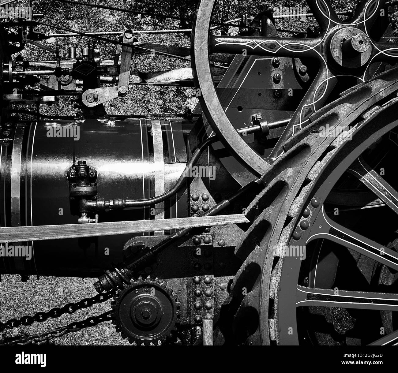 Black white image steam hi-res stock photography and images - Alamy