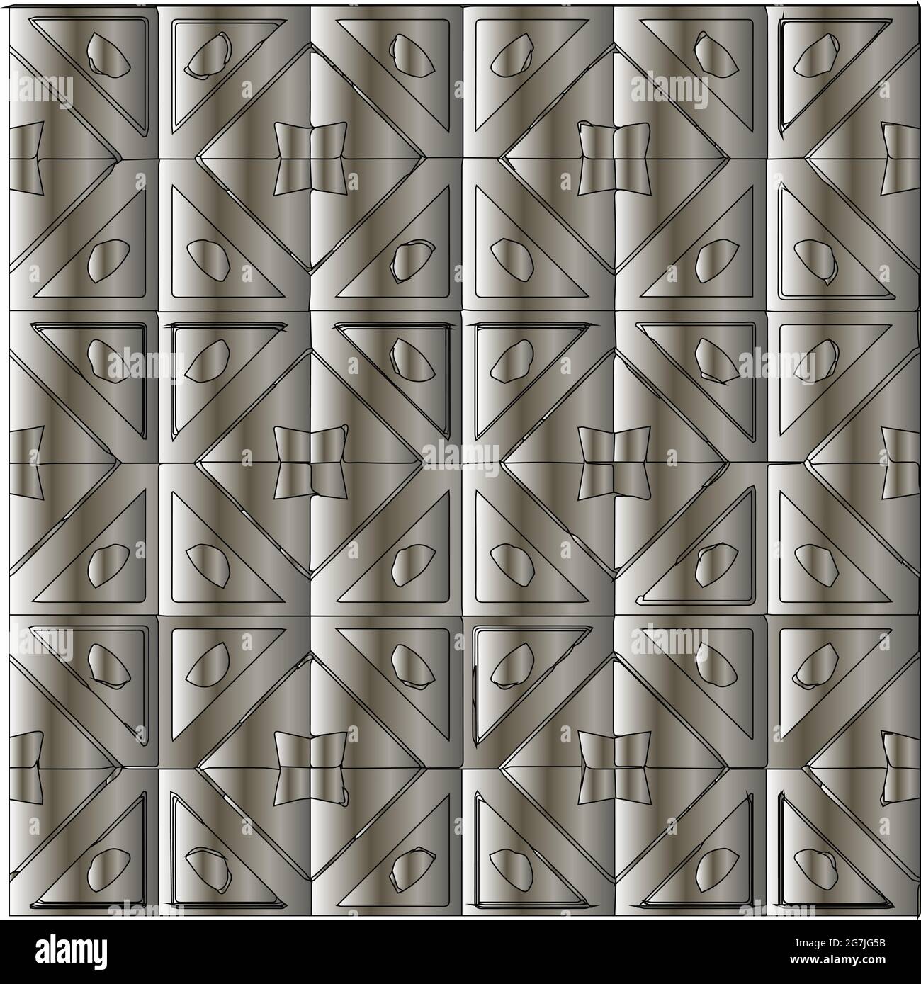 Silver metallic gradient with repeat Pattern . Abstract metallic ...