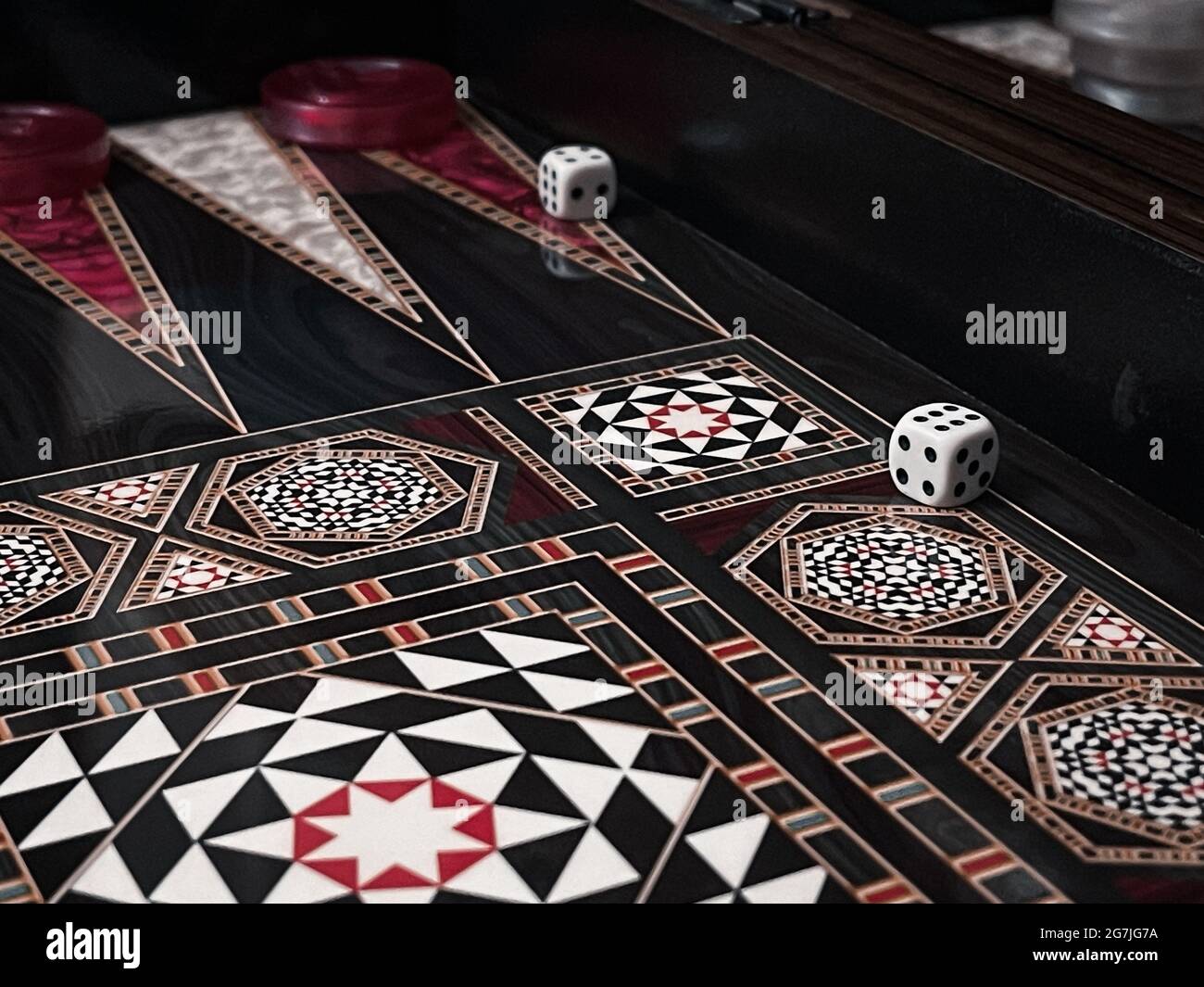 backgammon Board game - closeup of a wooden backgammon board - Playing ...