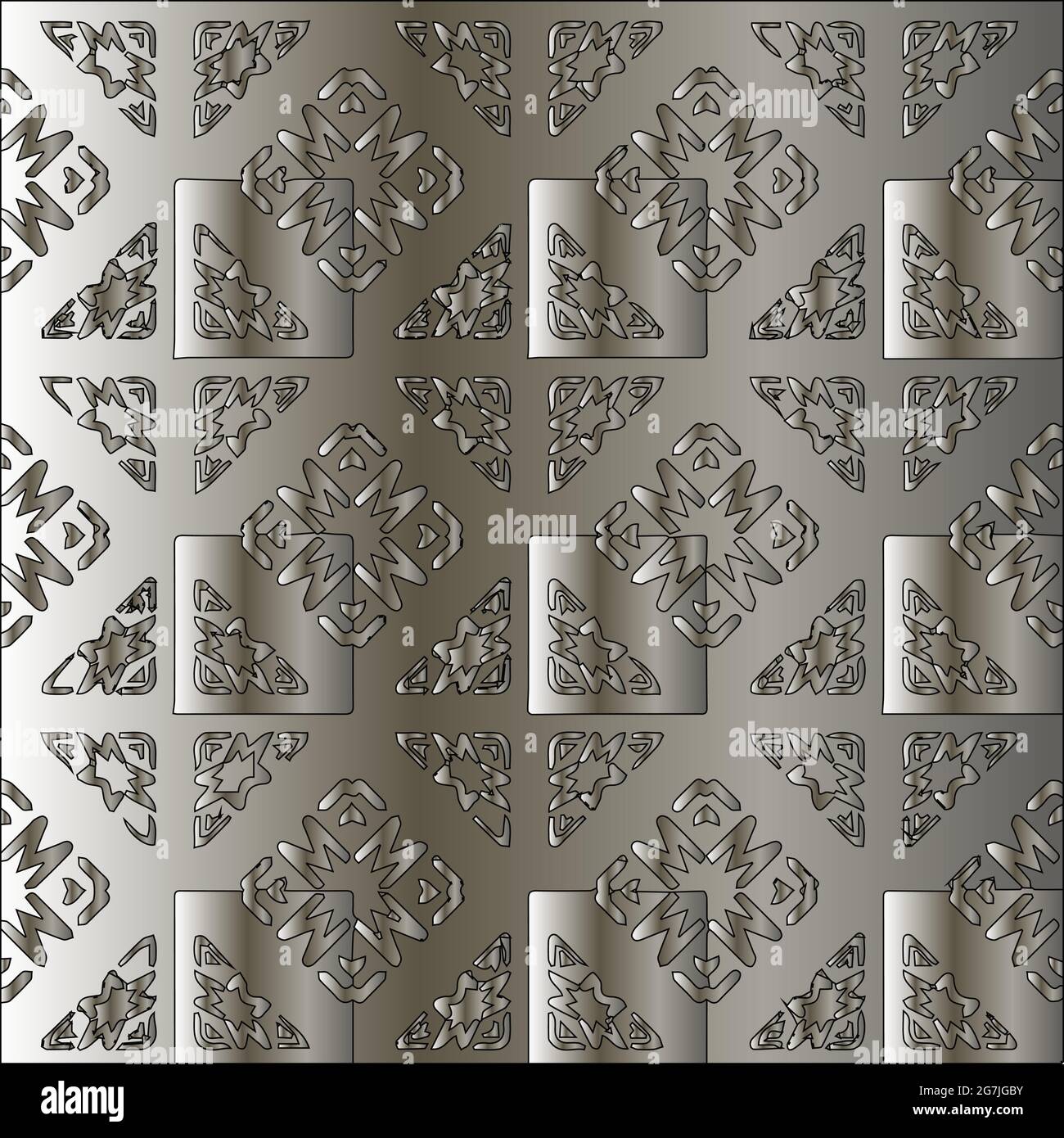 Silver metallic gradient with repeat Pattern . Abstract metallic ...