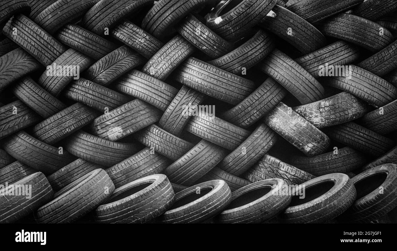 background from a stack of car tires Stock Photo - Alamy