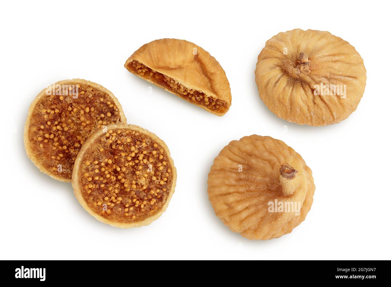 dried fig isolated on white background with clipping path and full ...