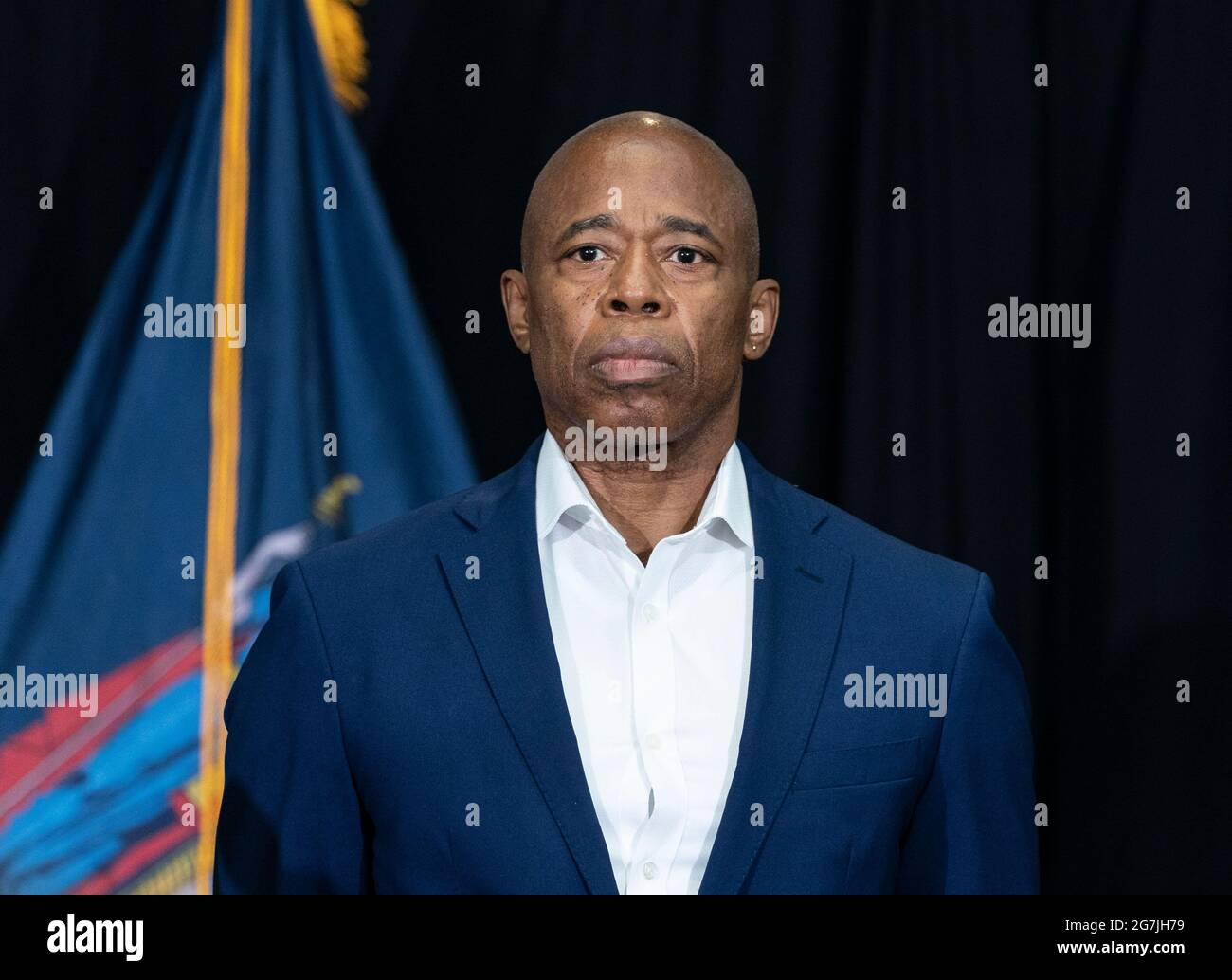 New York, NY - July 14, 2021: Brooklyn Borough President Eric Adams ...