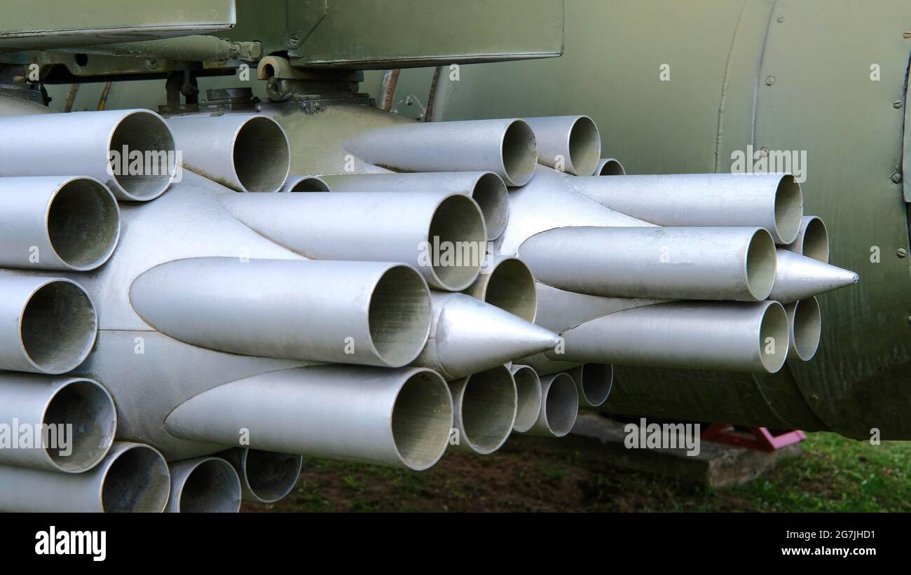 Guns of a military fighter aircraft Stock Photo - Alamy