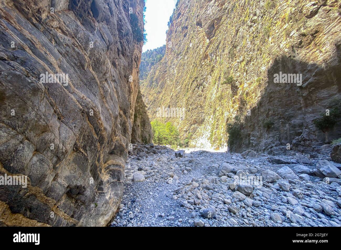 The Samaria Gorge on the Greek island of Crete Stock Photo - Alamy