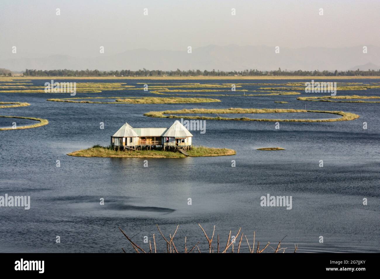 Loktak Lake is the largest freshwater lake Stock Photo - Alamy