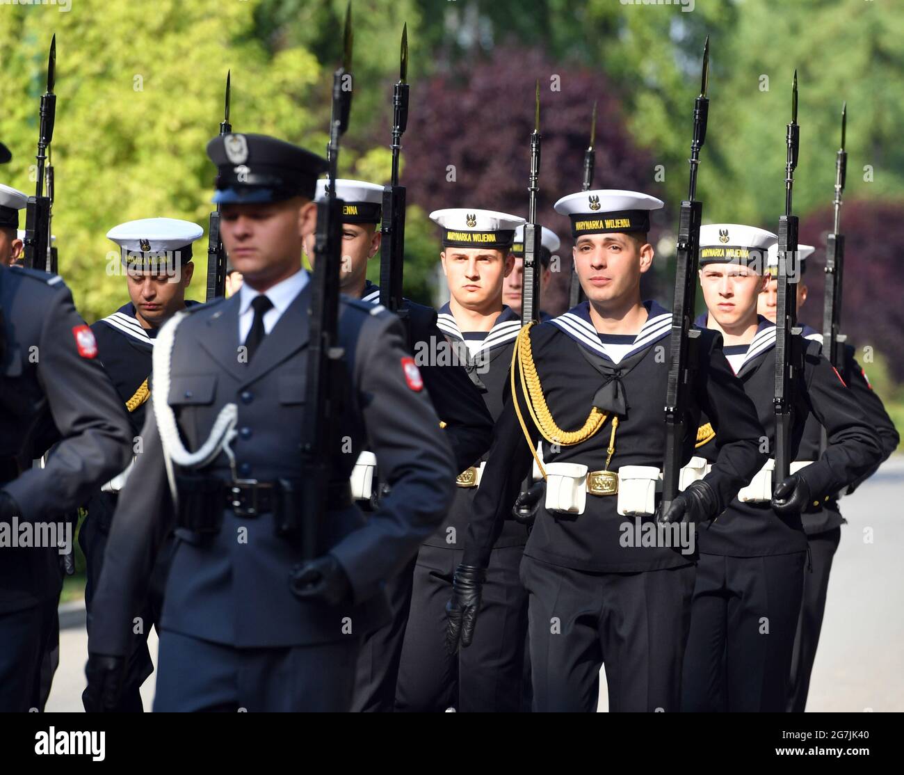 Krakow, Poland. 11th July, 2021. Soldiers from the representative ...