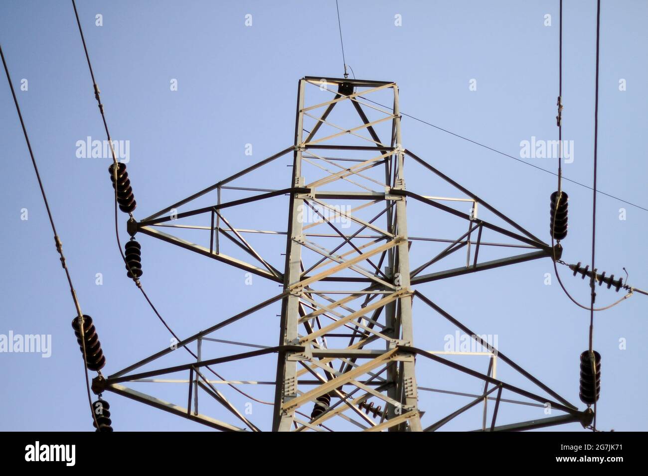 Electric tower in Delhi, India Stock Photo - Alamy