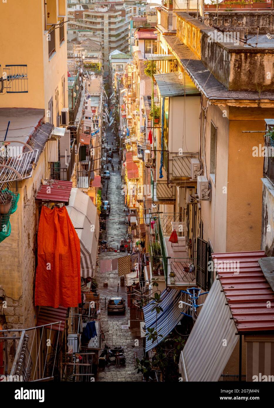 Narrow Neapolitan street Stock Photo - Alamy