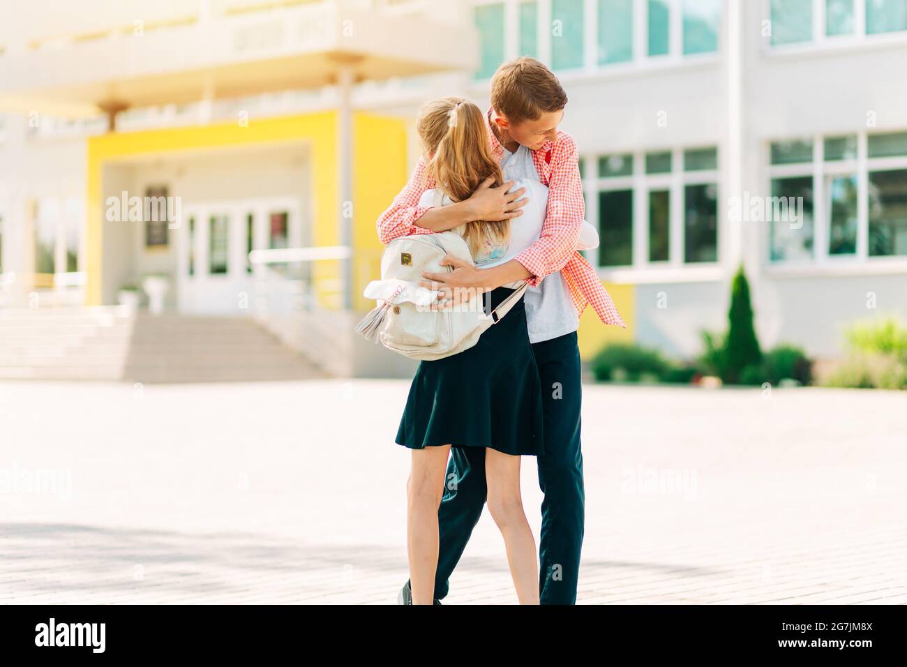 Back to school. Happy kids ready for elementary school, Happy ...