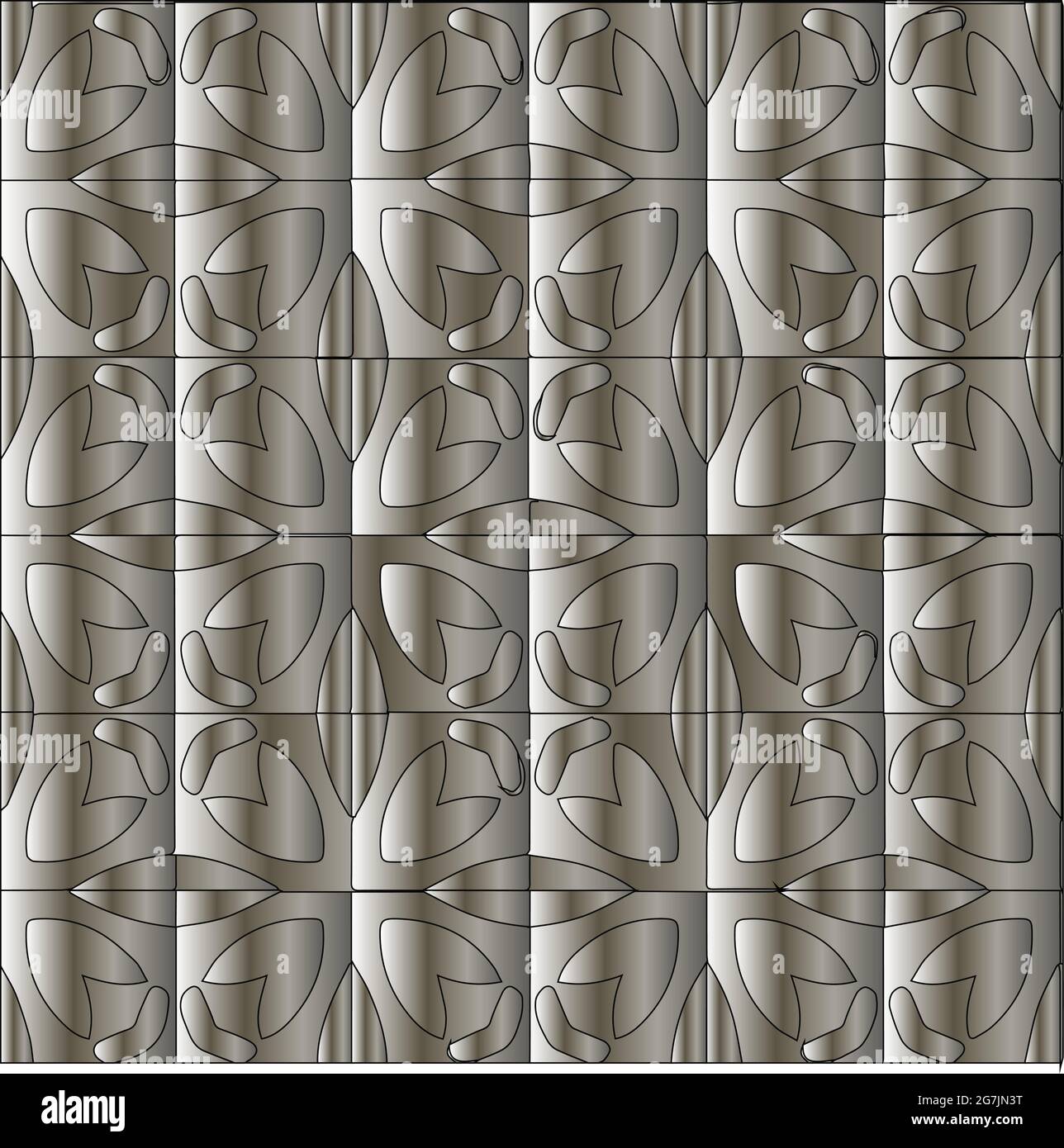 Silver metallic gradient with repeat Pattern . Abstract metallic ...