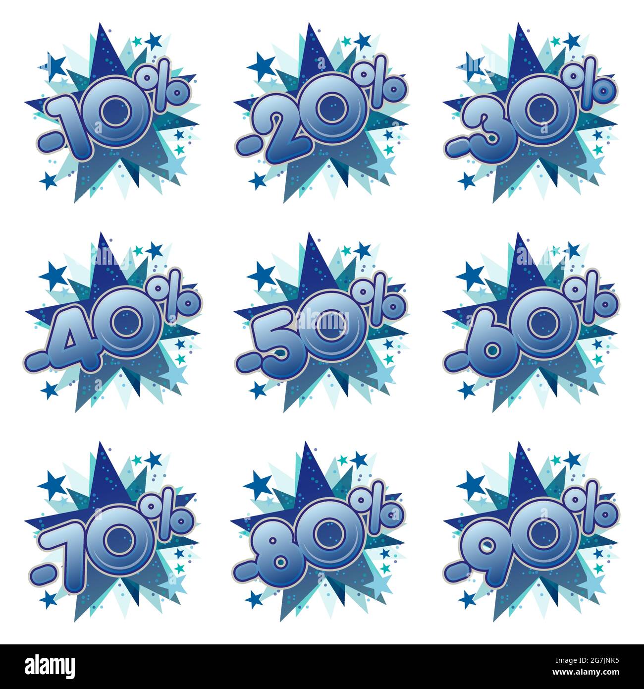 Set of colorful discount signs Stock Vector Image & Art - Alamy