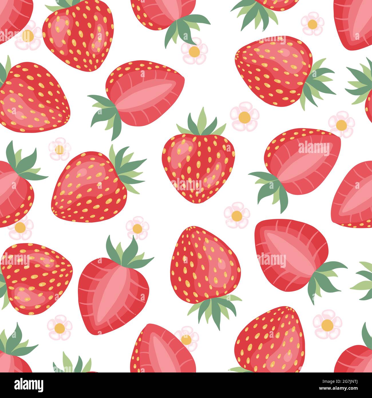 Strawberries seamless pattern background. Strawberry pattern. Vector ...