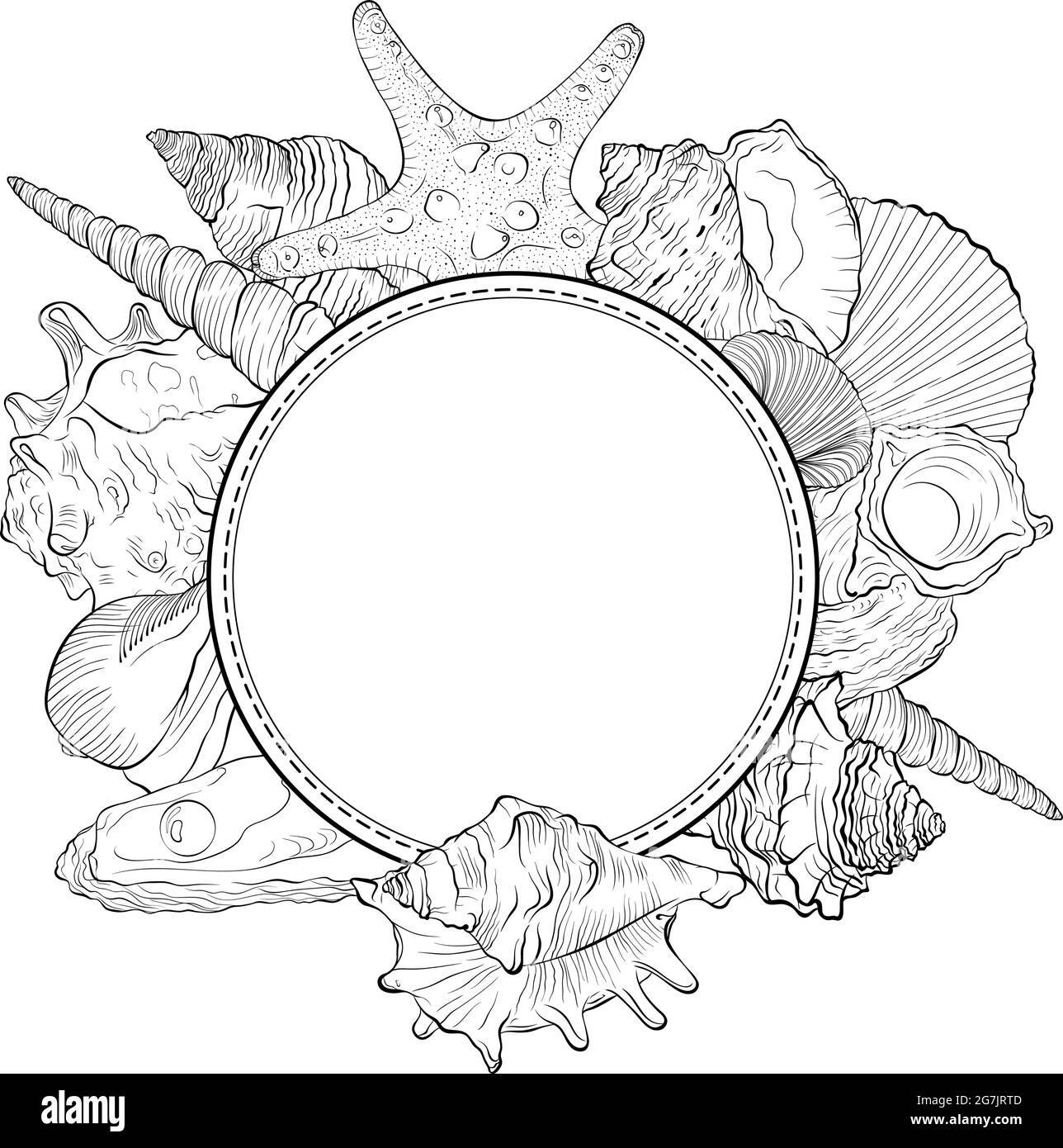 Round spiral shells Stock Vector Images - Alamy