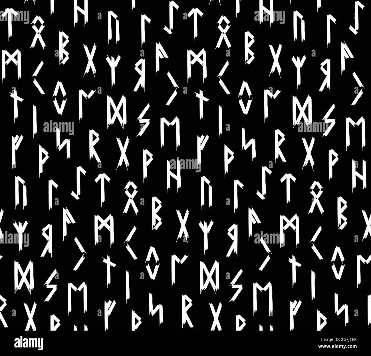 Ethnic Norwegian Icelandic seamless pattern. Runic talismans of the ...