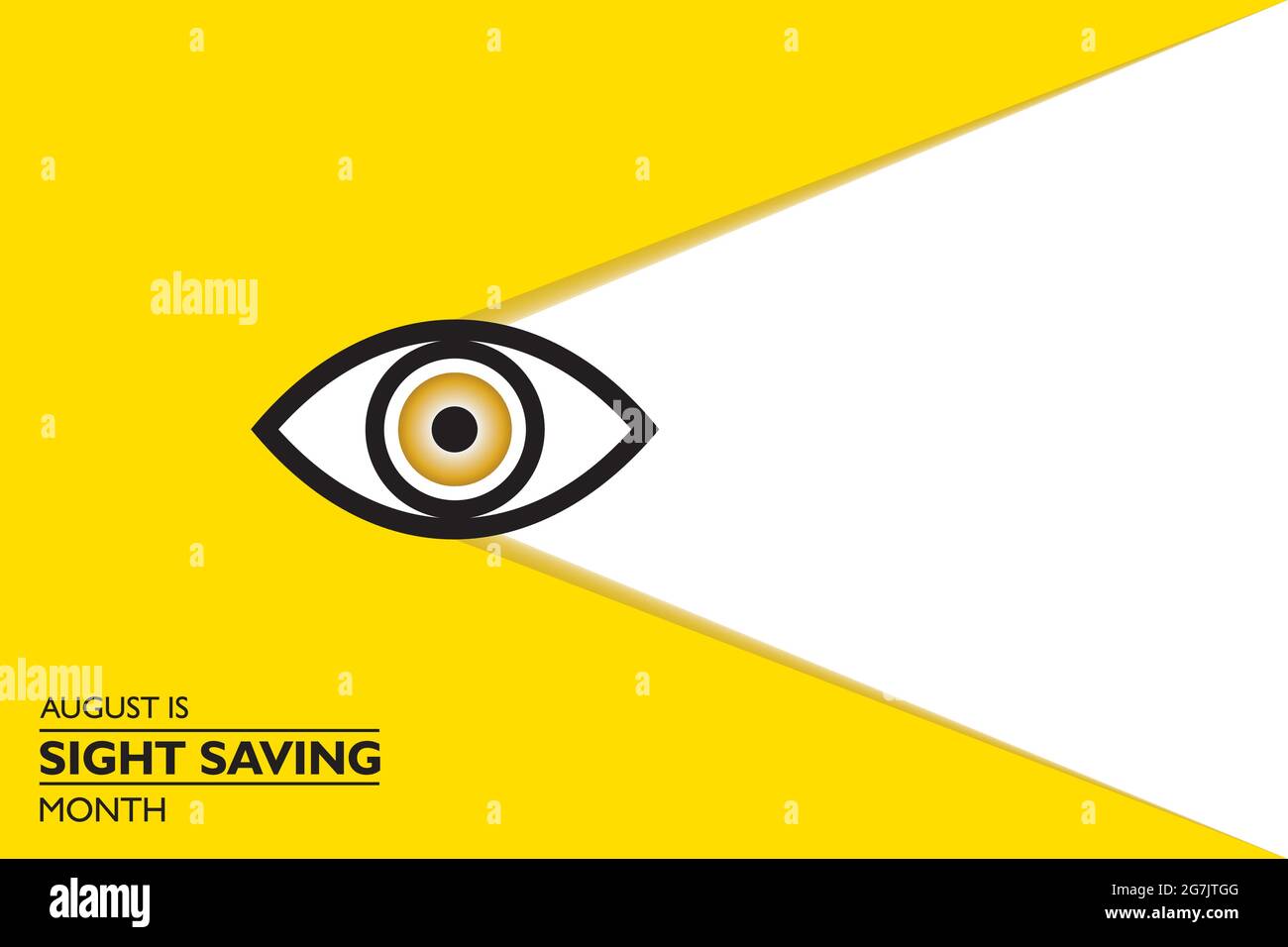 Vector Illustration of Sight Saving Month is observed in August, The ...
