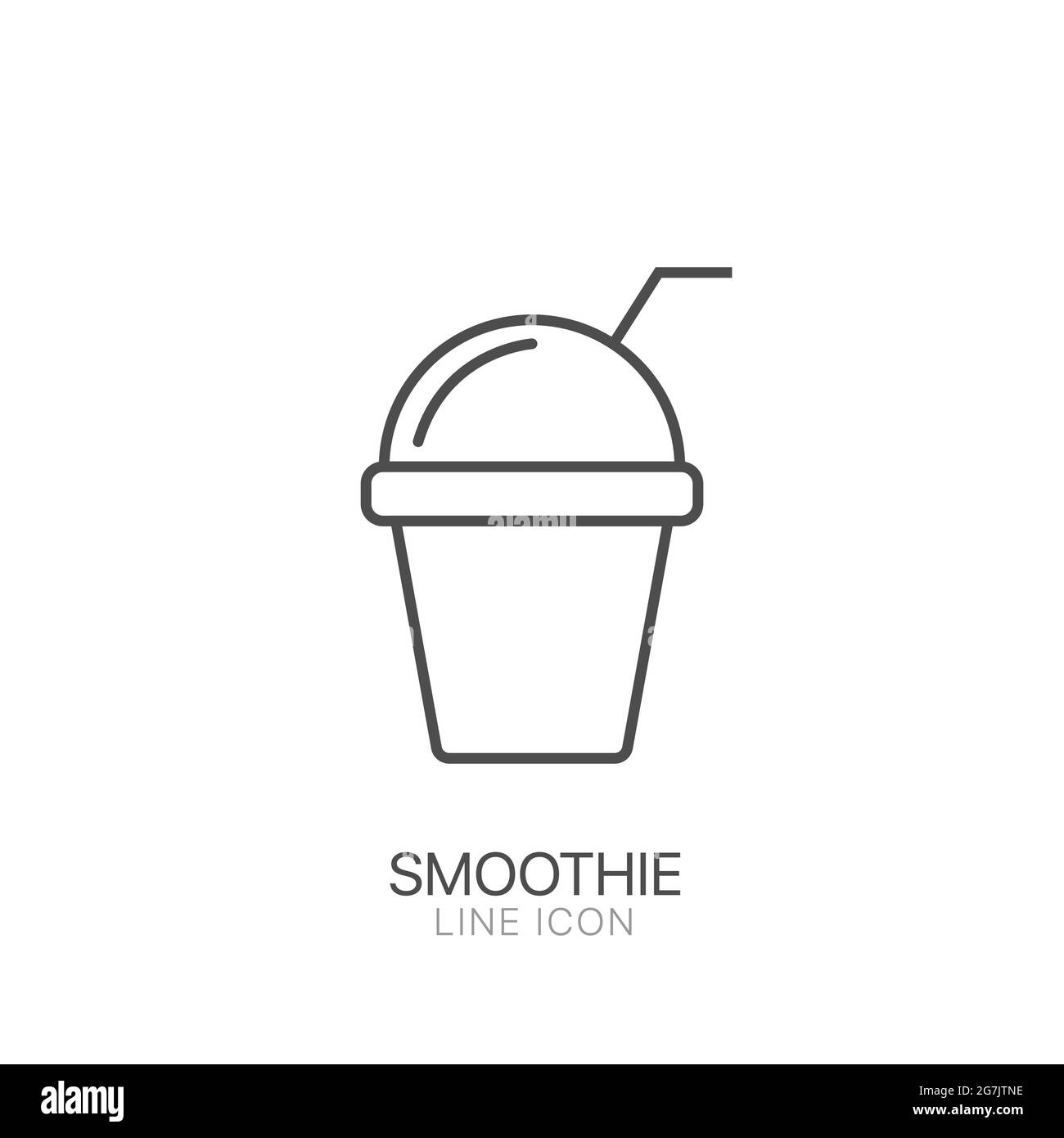 Smoothie juice cup vector icon. Doodle hand drawn illustration. Symbol ...
