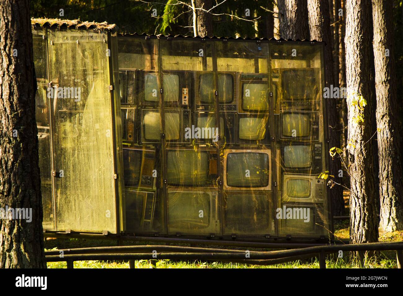 Open-air modern art museum in Vilnius, Lithuania, Europe Stock Photo ...