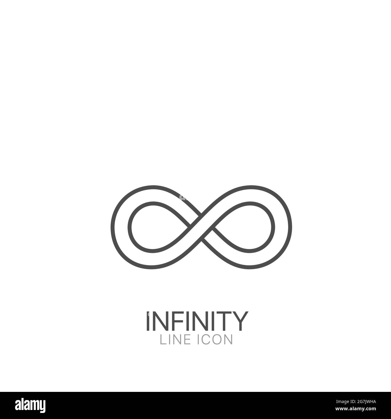 Infinity Icon for Graphic Design Projects. Trendy flat design style ...