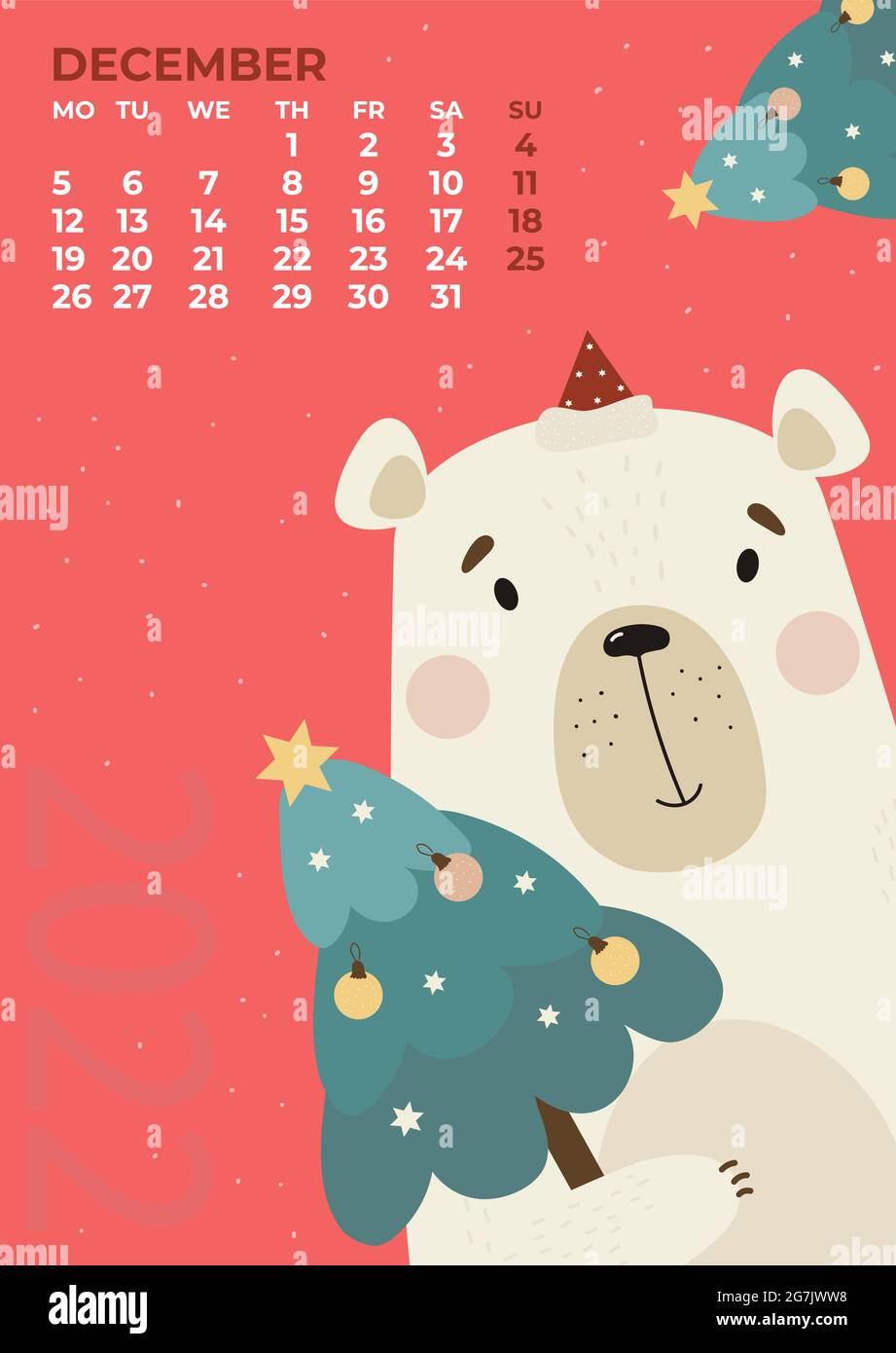 Cute Calendar December 2022