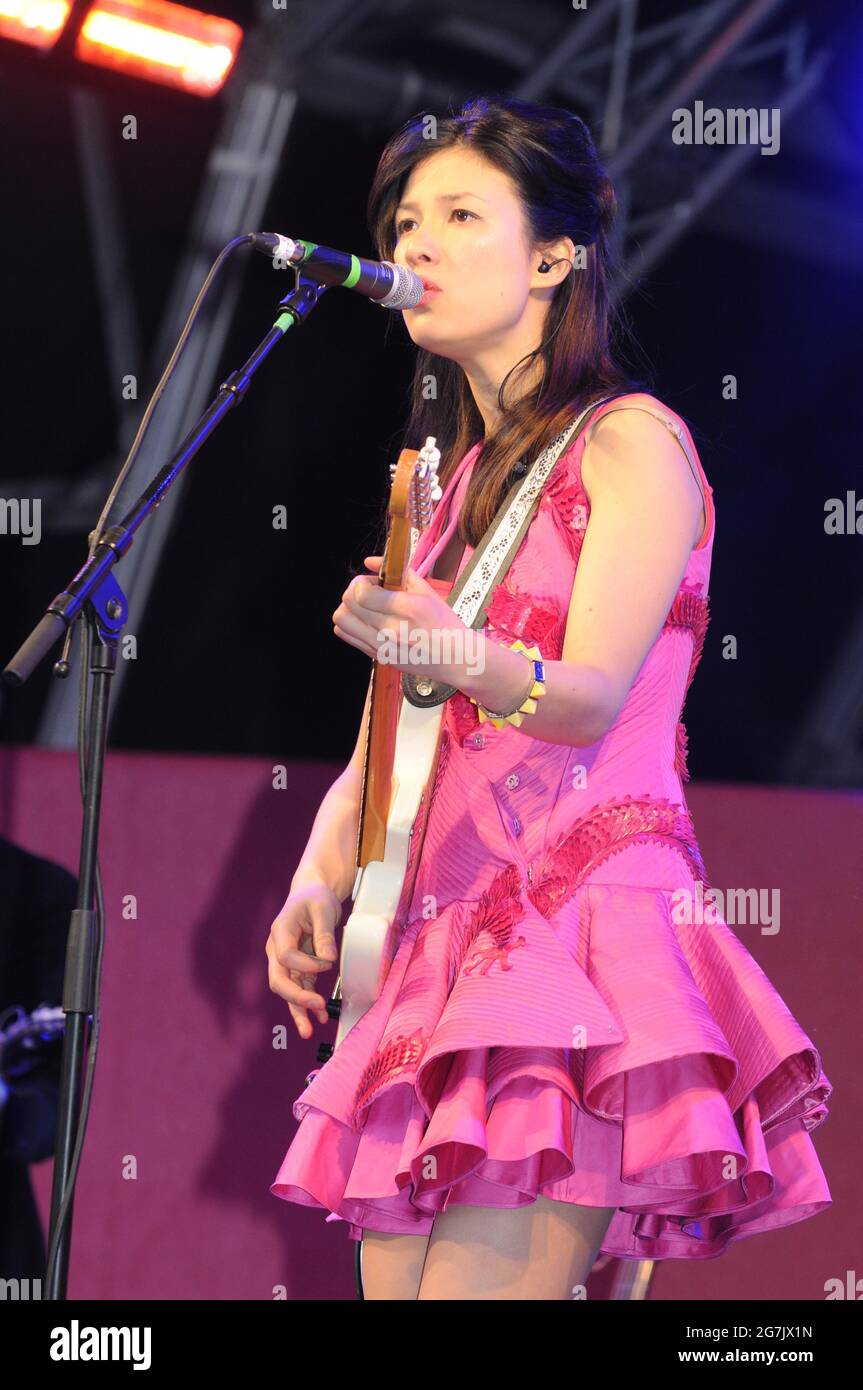 London, UK. 100213 Emmy The Great (Emma-Lee Moss) performing at the ...