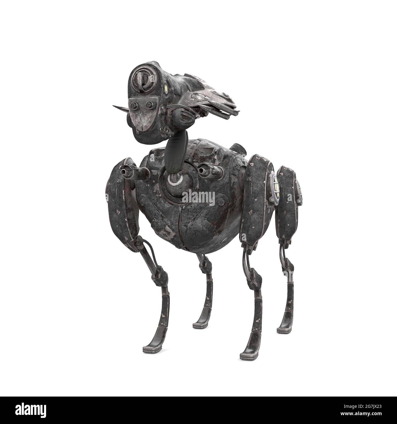 cyber watchman dog, 3d illustration Stock Photo - Alamy