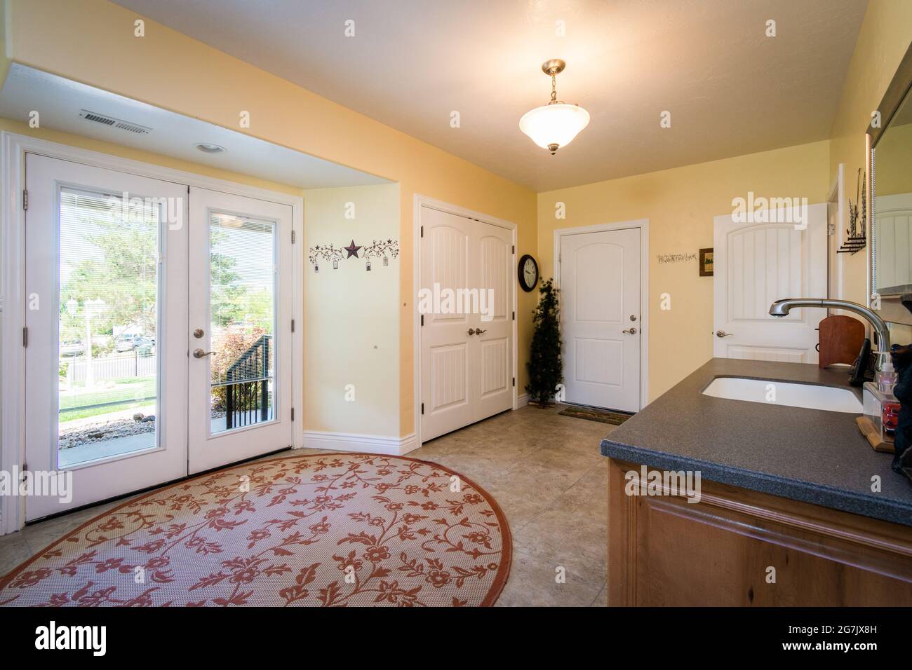 Interior design of a house hall Stock Photo - Alamy