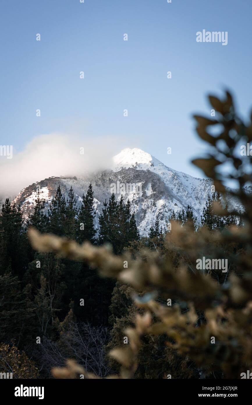 Snowy Mountain Top View